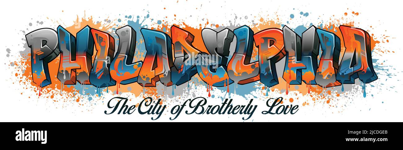 Philadelphia street art Stock Vector Images - Alamy