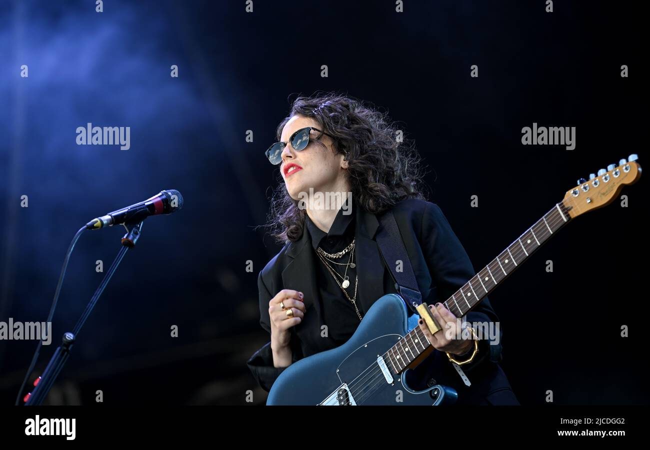 Berlin, Germany. 12th June, 2022. British singer Anna Calvi takes the ...