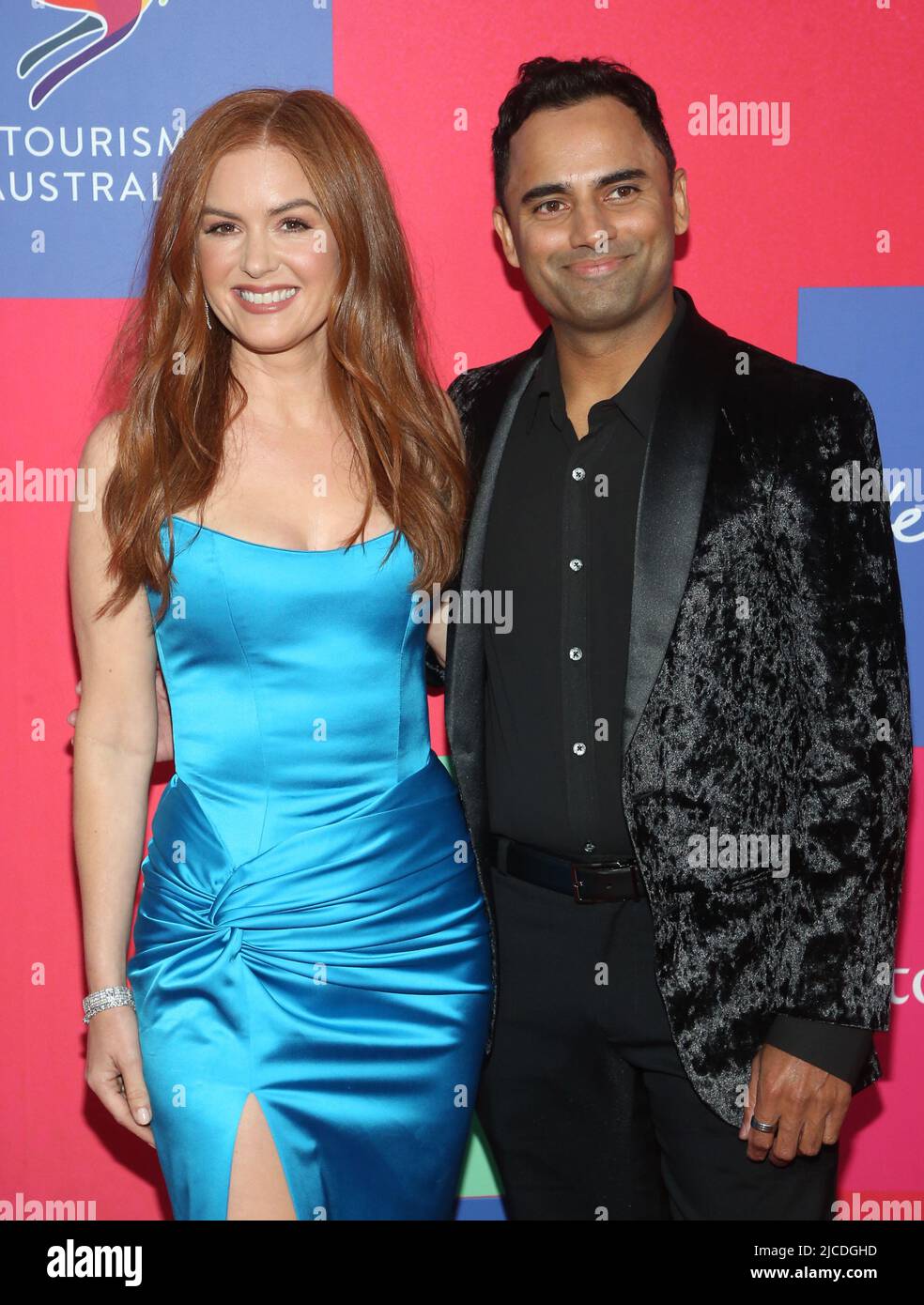 11 June 2022 - Los Angeles, California - Isla Fisher, Tushar Apte, the ...