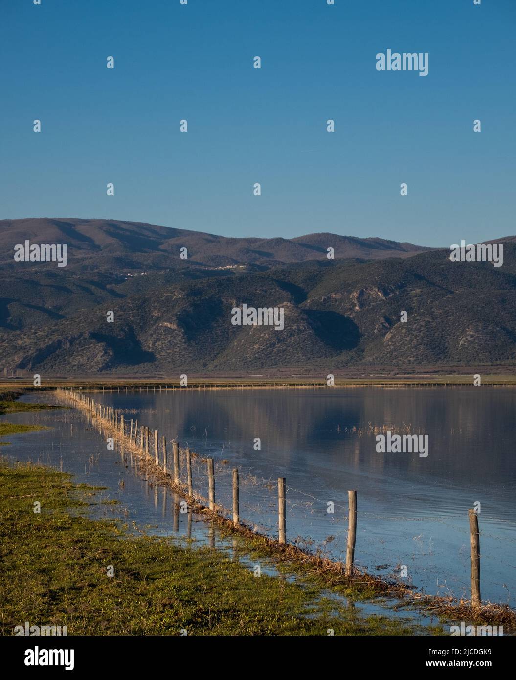 Landscape scenery lake Karla , Greece Stock Photo - Alamy
