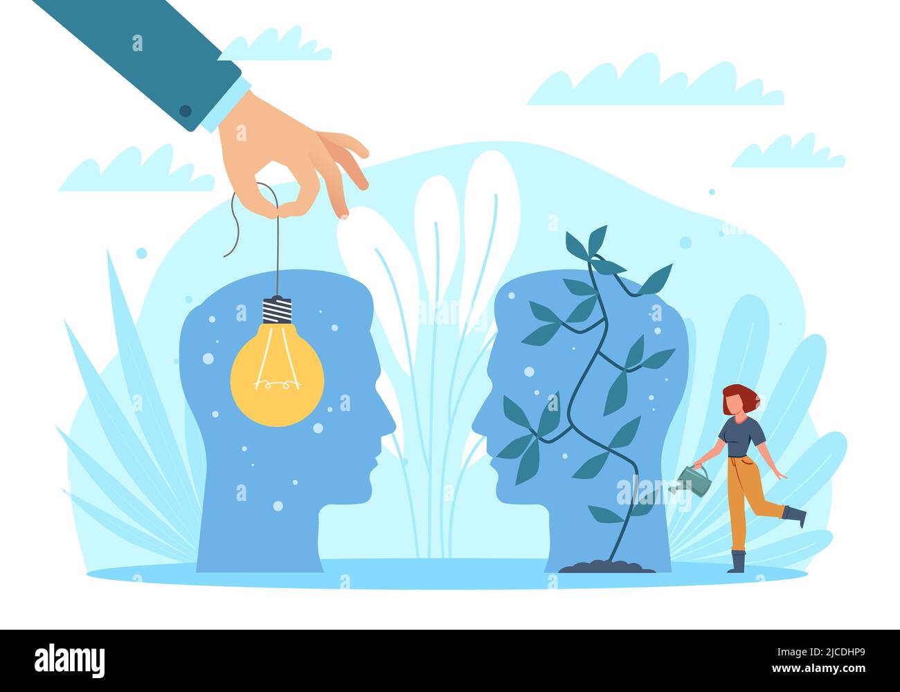 Inspire and motivate. Creative inspirational idea, light bulb and ...