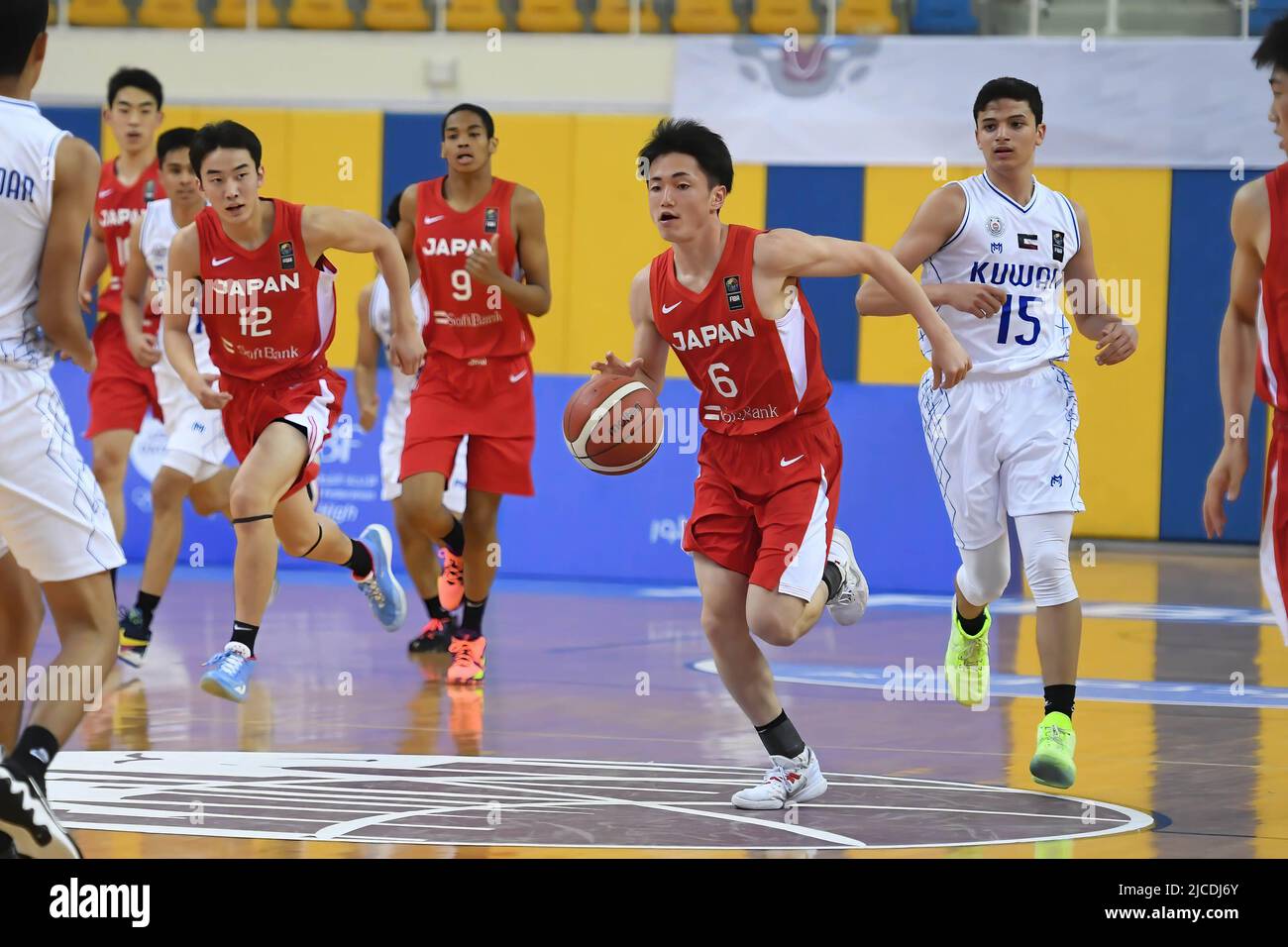 Doha, Qatar. 12th June, 2022. Suguru Ishiguchi of Japan Basketball team in action during the ...
