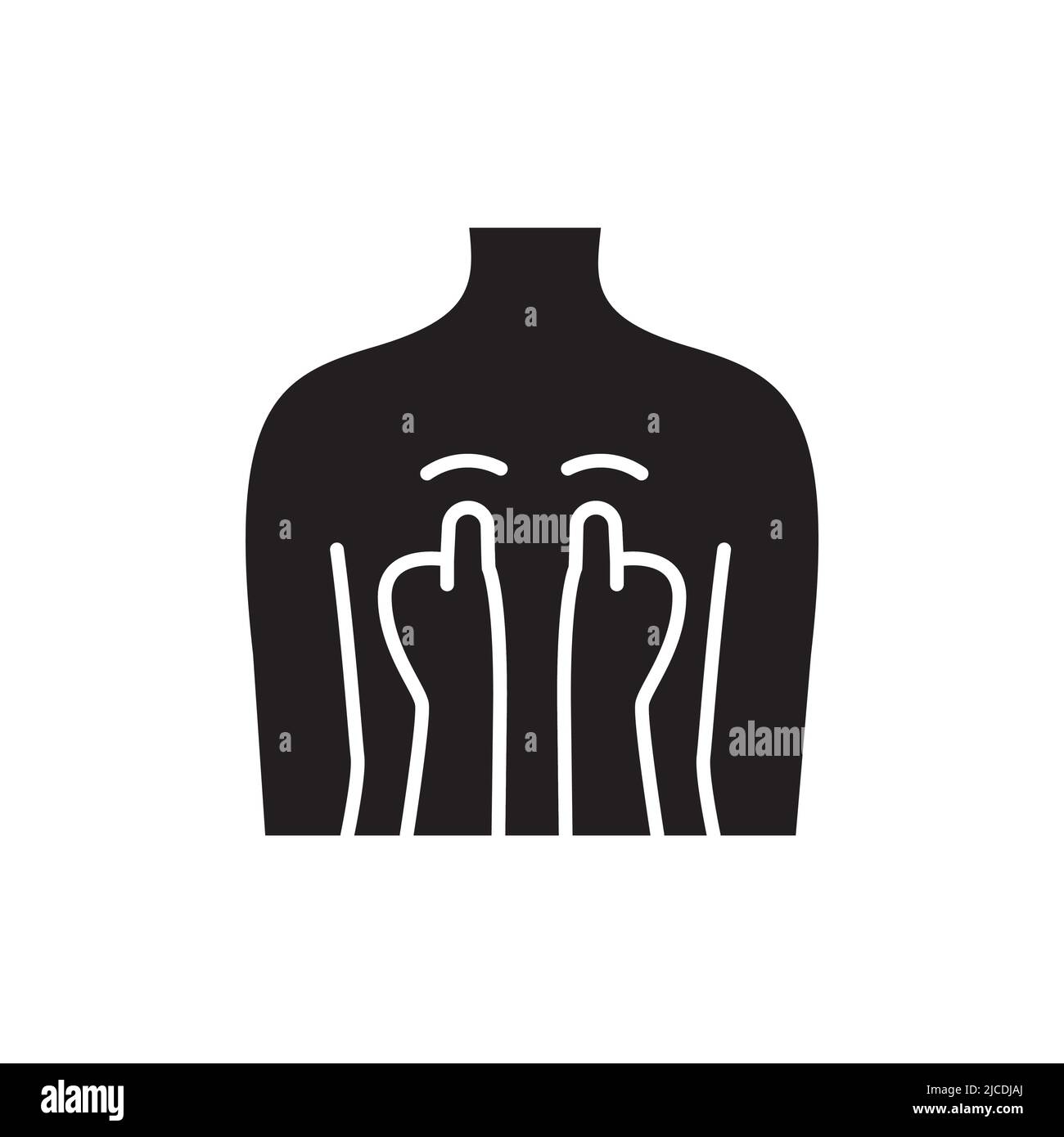Acupressure line color icon. Physiotherapy, acupuncture, rehabilitation ...
