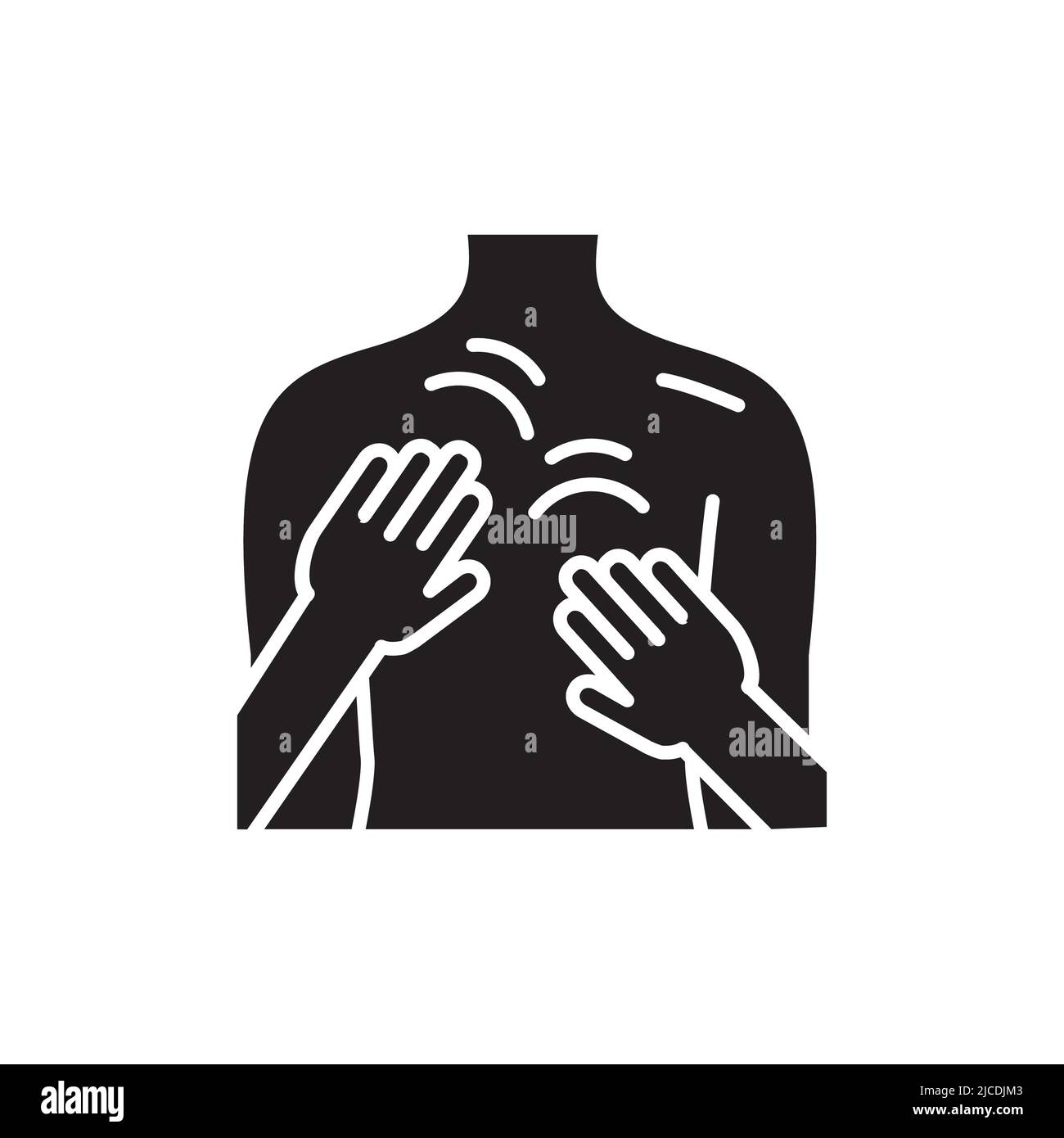 Therapeutic back massage line color icon. Physiotherapy, acupuncture ...