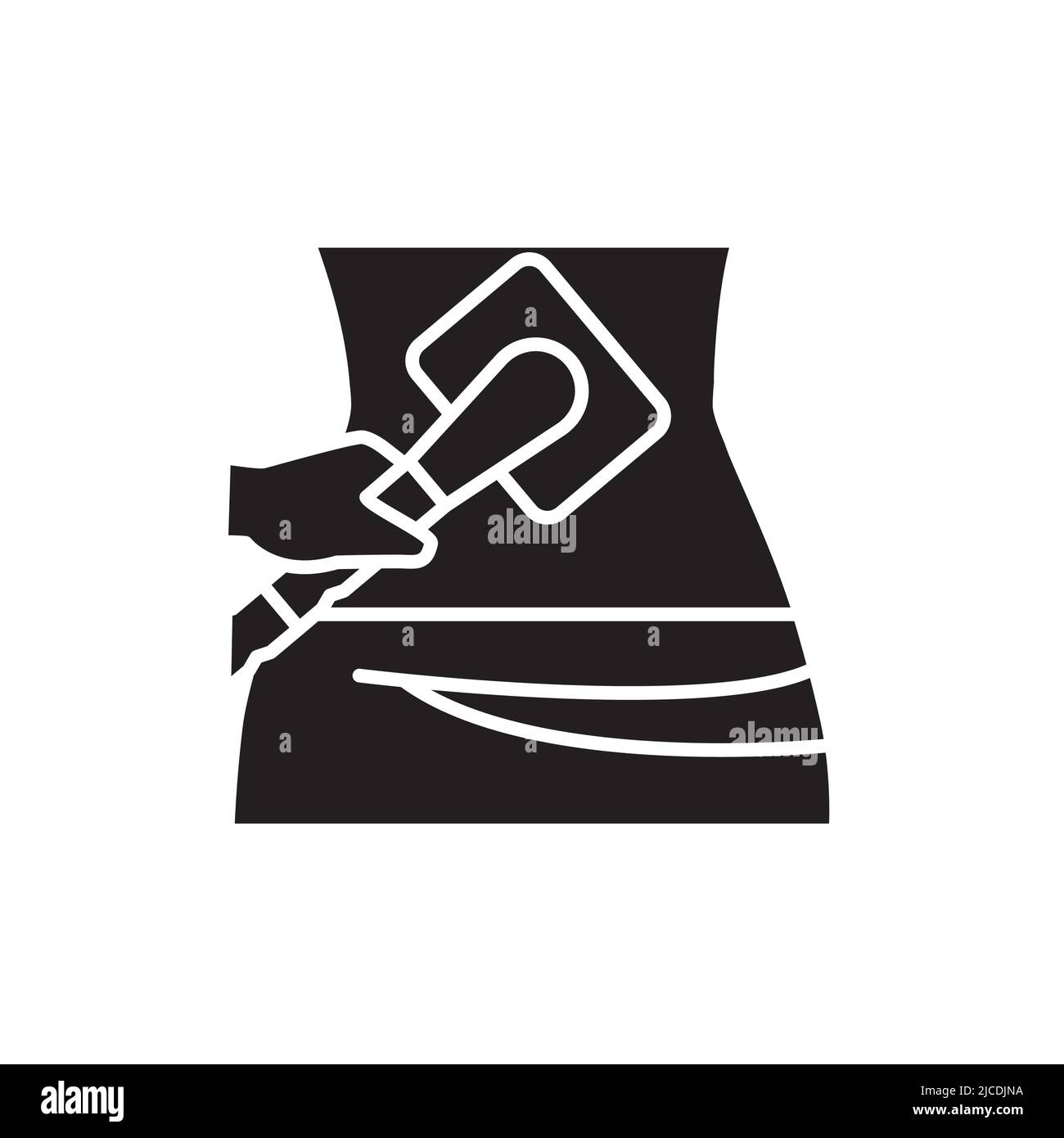 Vacuum- roller (LPG) massage line color icon. Physiotherapy ...