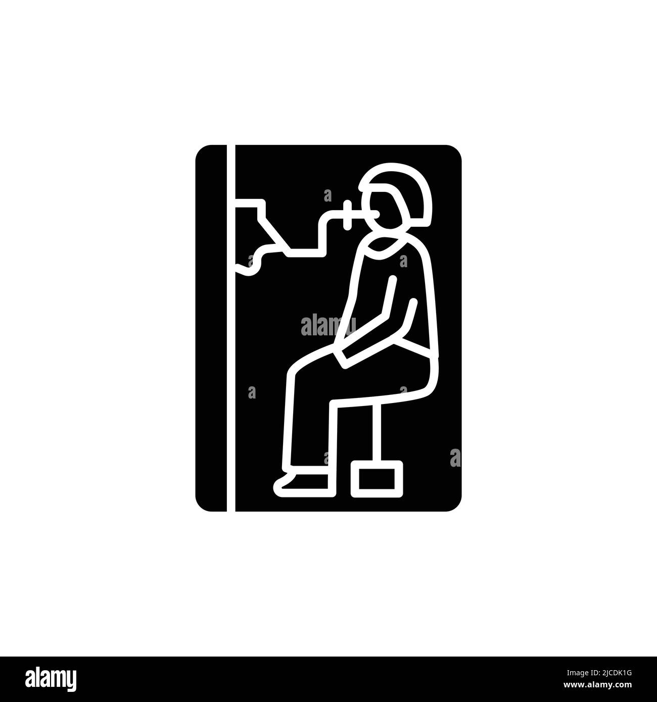 Functional pulmonary test color line icon. Isolated vector element ...