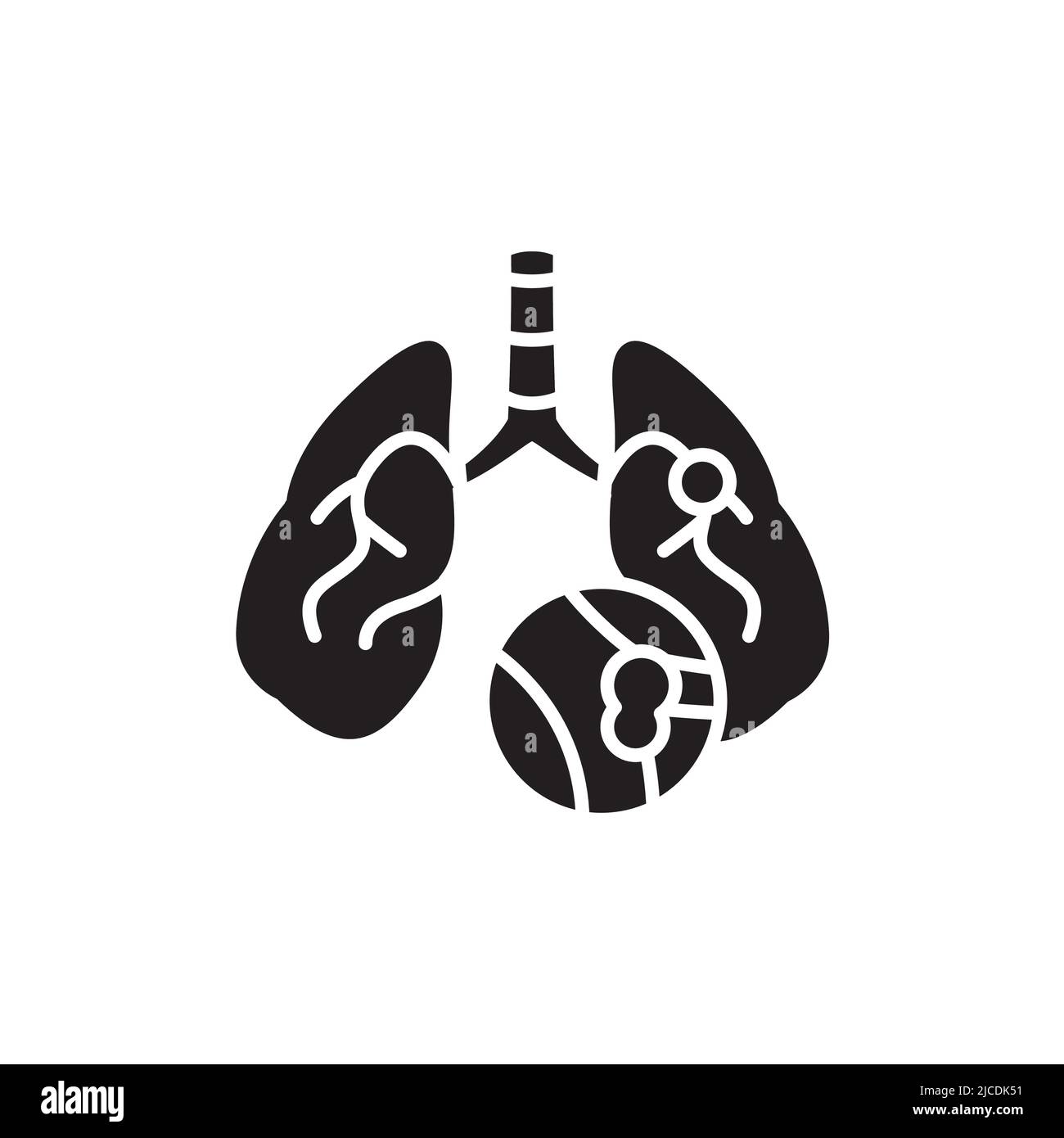 Pulmonary embolism color line icon. Isolated vector element. Outline ... Pulmonary embolism color line icon. Isolated vector element. Outline ...