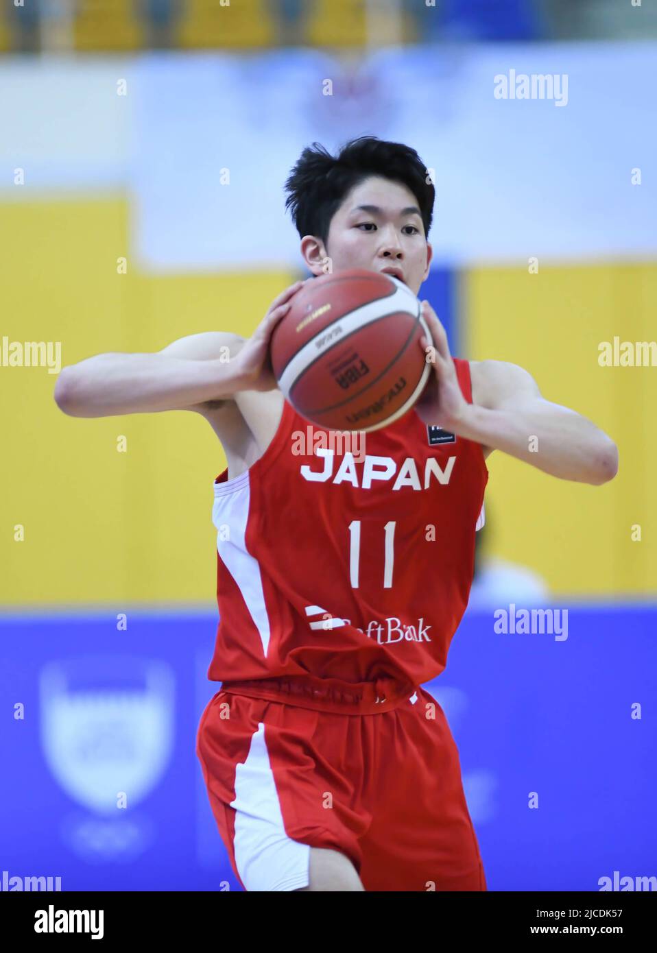 Doha, Qatar. 12th June, 2022. Eijiro Ogawa of Japan Basketball team in action during the 2022 ...