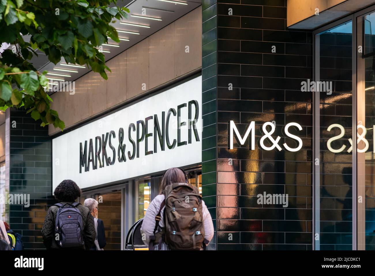 Marks & Spencer, Manchester Market Street, England, UK. Shopfront ...