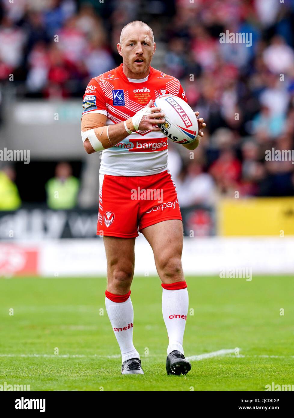 St Helens' James Roby during the Betfred Super League match at the ...
