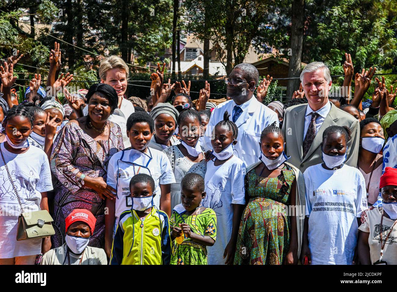 Bukavu, Republic of Congo, 12 June 2022, Queen Mathilde of Belgium, DRC ...