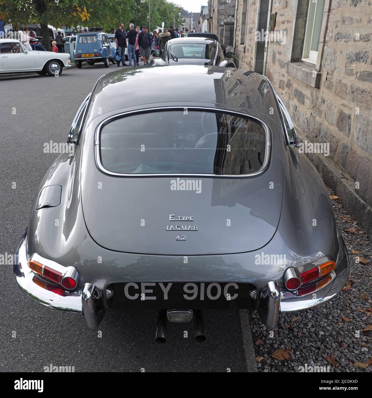 Grey 1965 jaguar e type coupe hi-res stock photography and images - Alamy