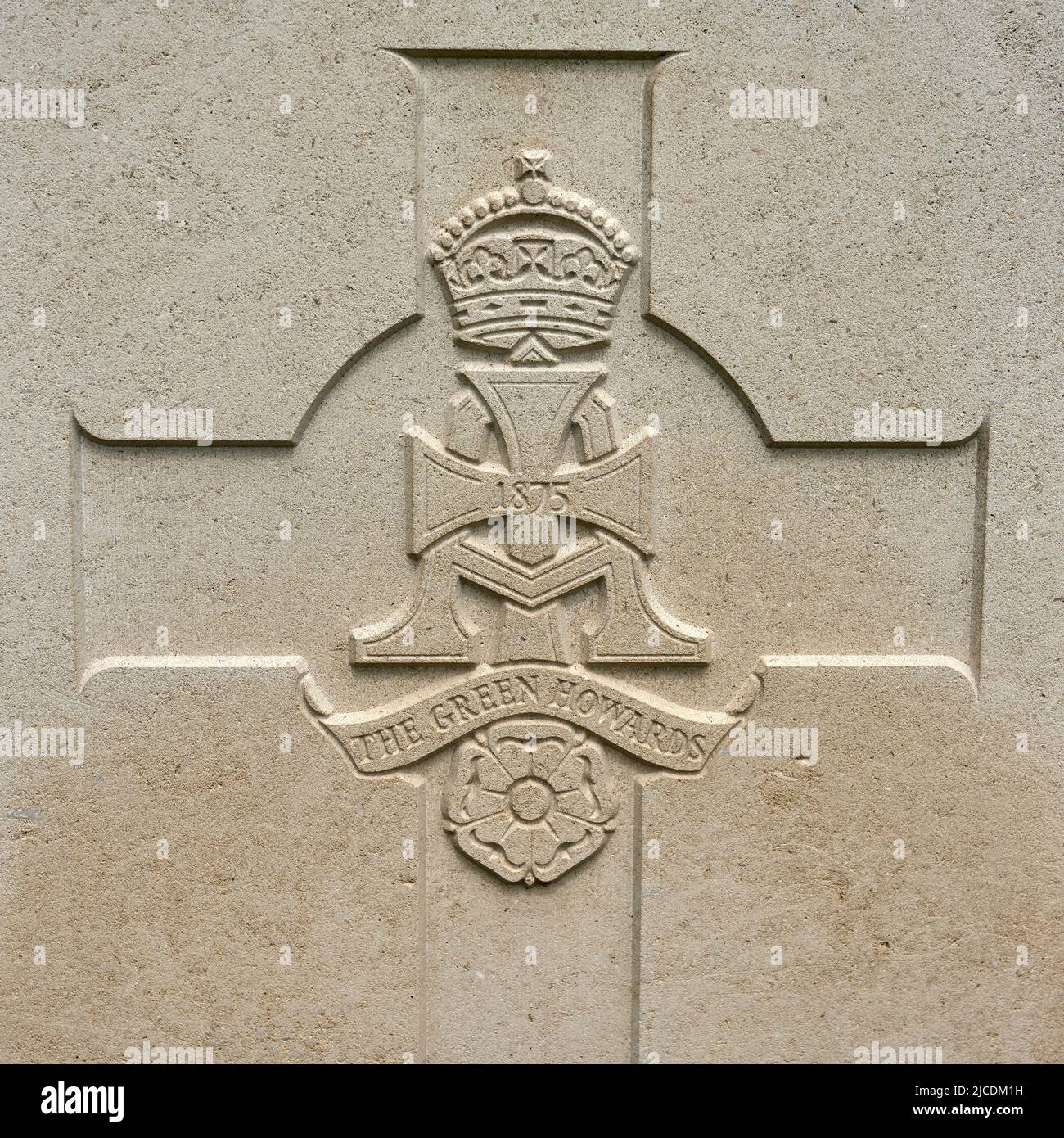 WW2 - Military emblem of the British Army on a soldier's headstone ...