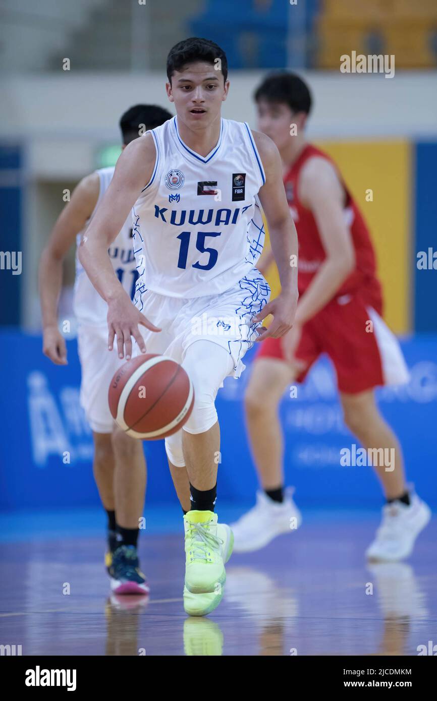 Doha, Qatar - 12 June 2022, Hashim M B A Asadallah of Kuwait Basketball ...