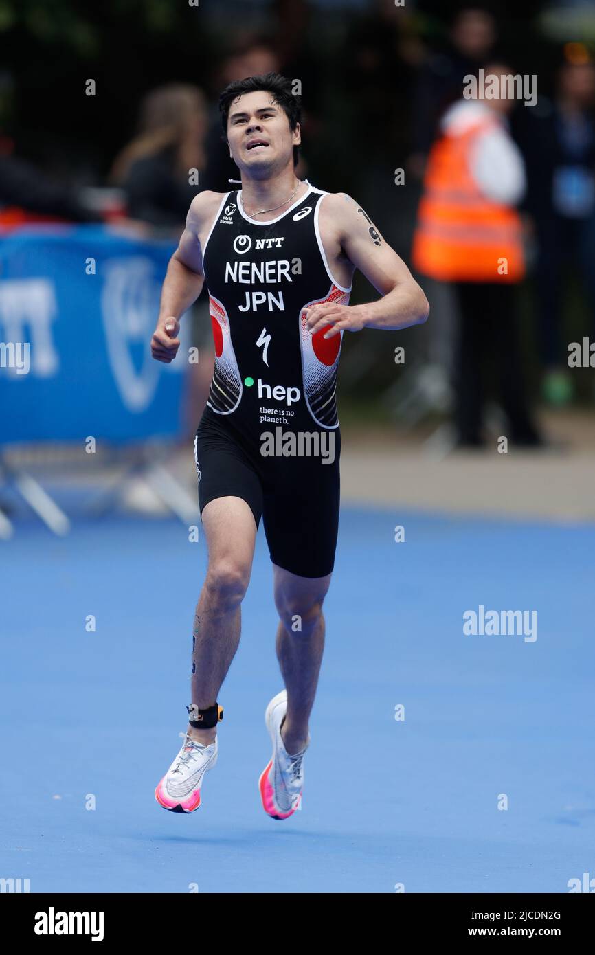 Japan's Kenji Nener in action during day one of the 2022 World ...