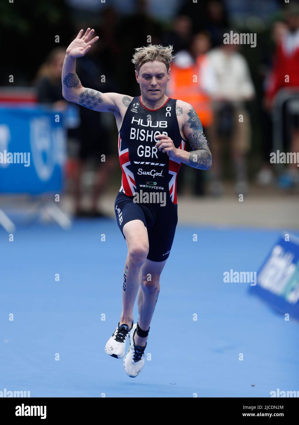 Great Britain's Thomas Bishop in action during day one of the 2022 ...