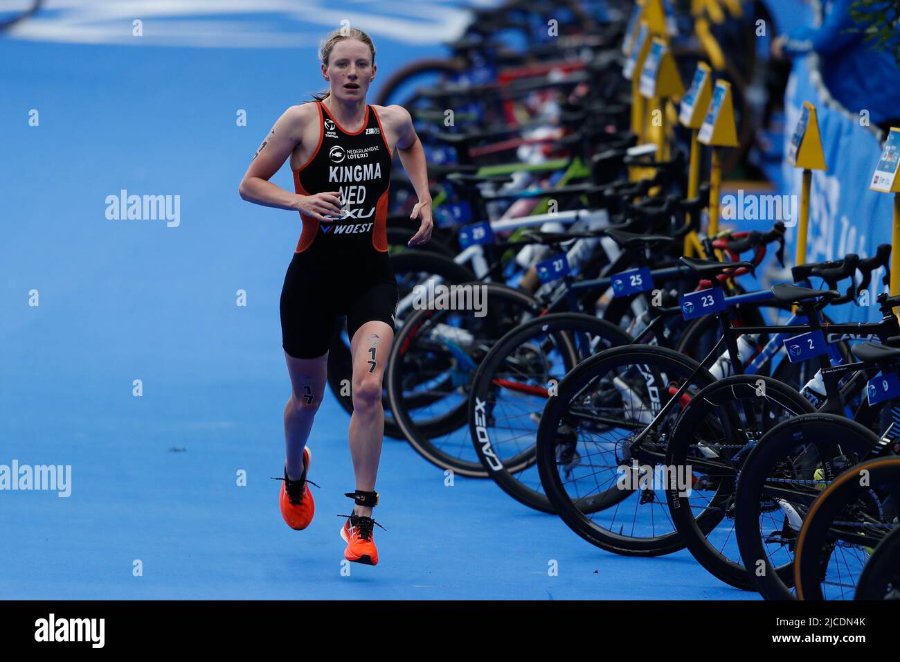 The Netherlands' Maya Kingma in action during day one of the 2022 World ...