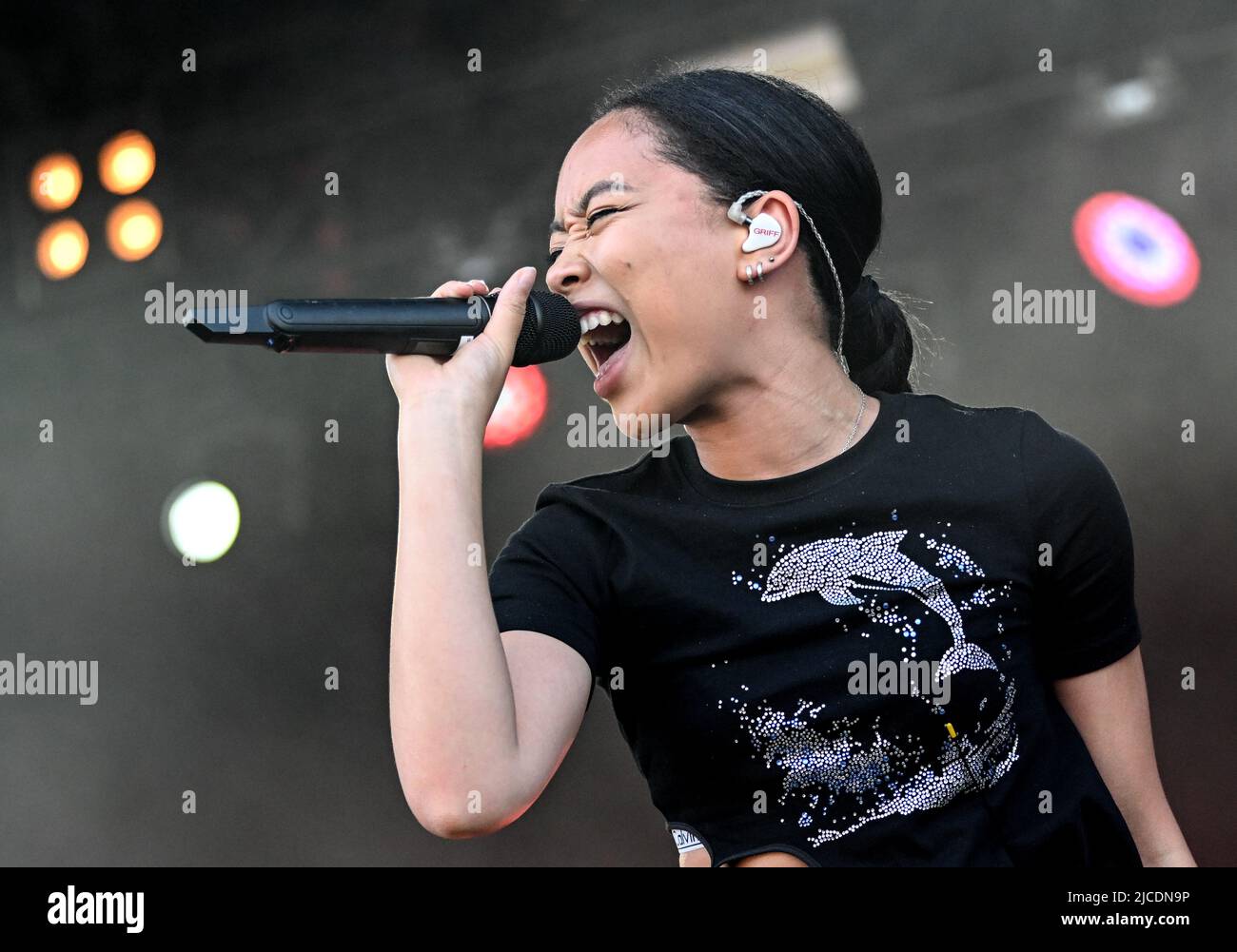 Berlin, Germany. 12th June, 2022. Singer Sarah Faith Griffiths "Griff ...