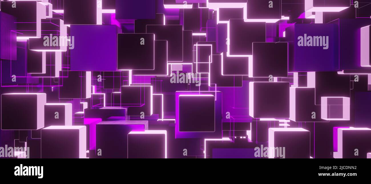 Abstract purple geometric shape background 3d Stock Photo - Alamy