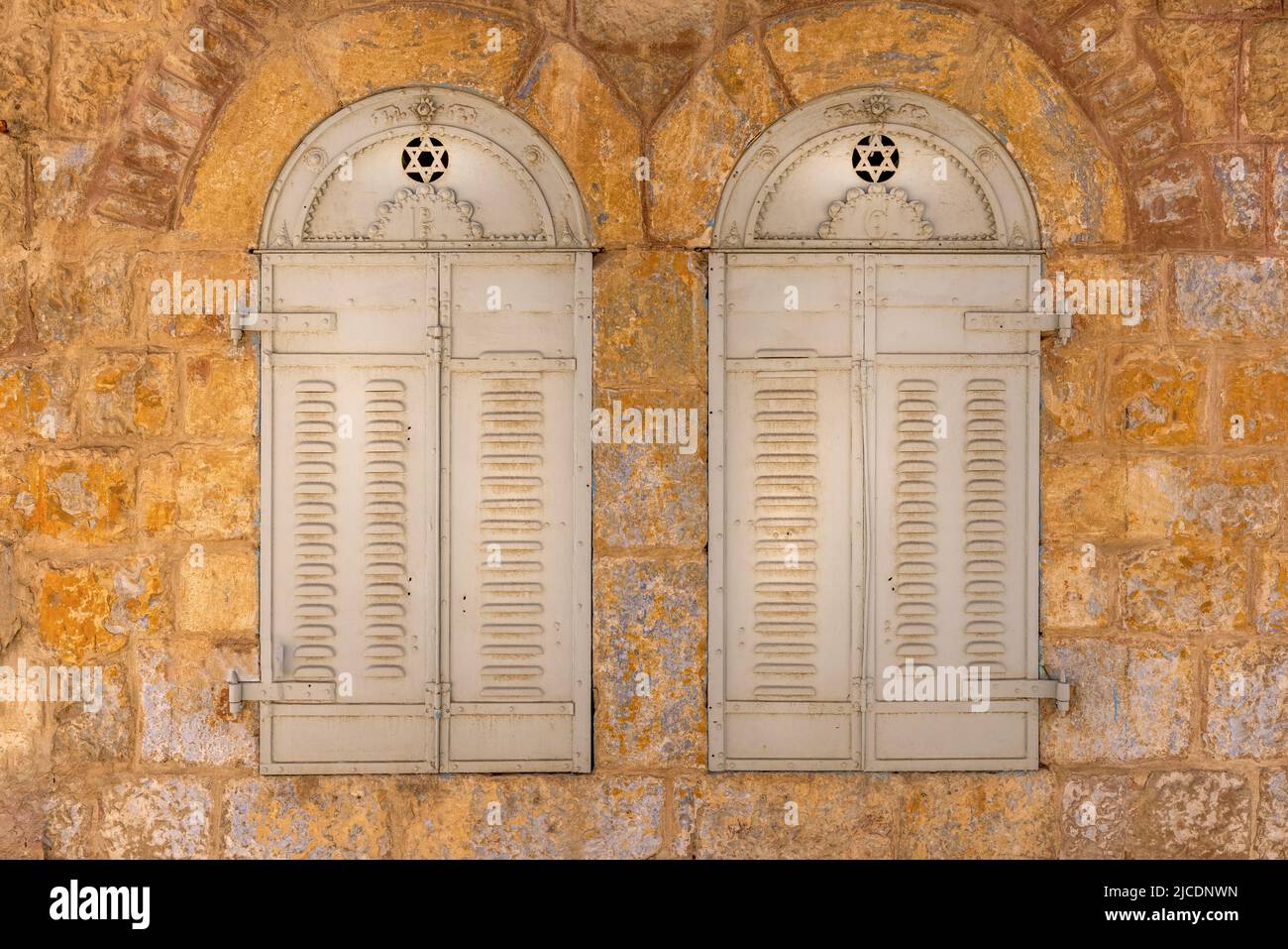 Israel, Jerusalem old narrow streets of Nahlaot historic neighborhood ...