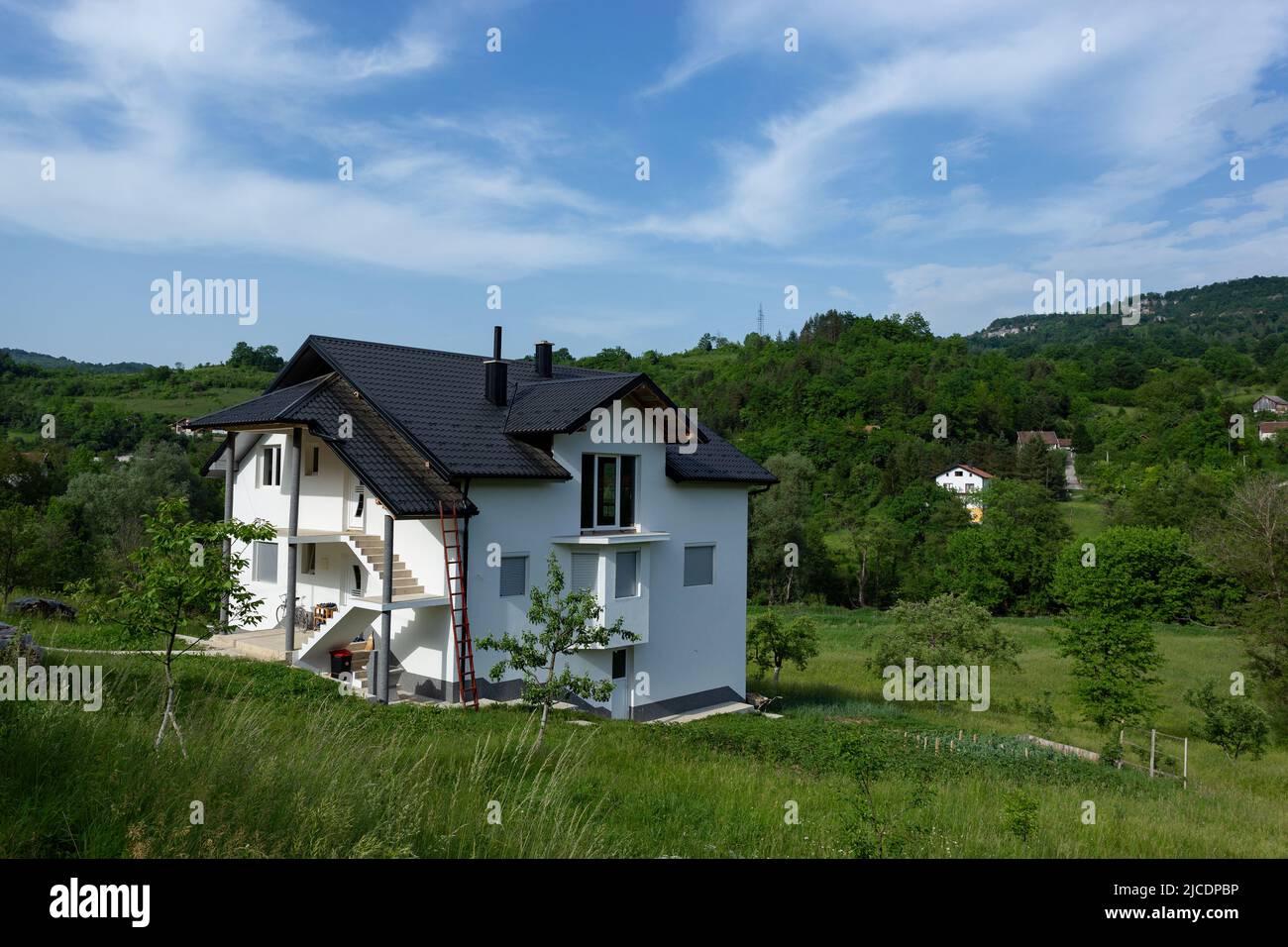 House in Balkan mountains. Bosnia and Hercegovina Stock Photo - Alamy