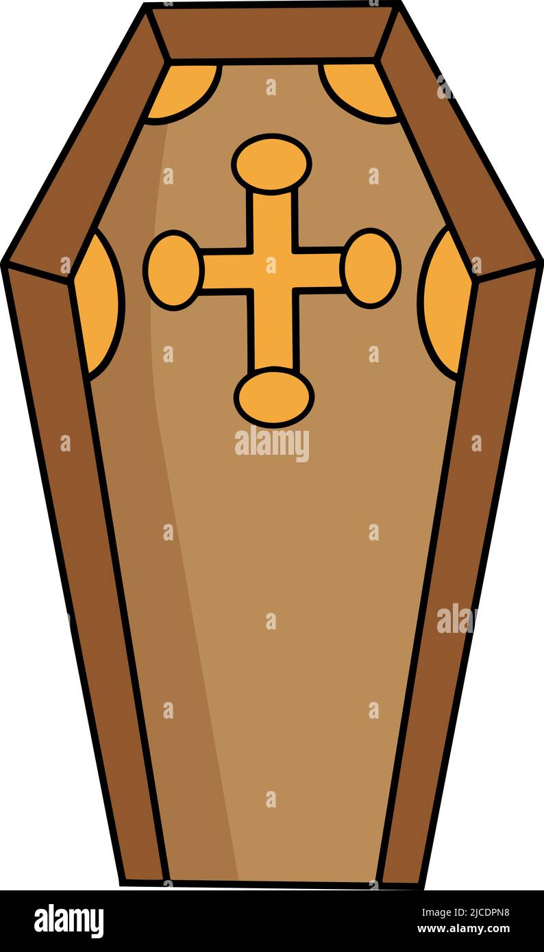 Coffin Halloween Cartoon Colored Clipart Stock Vector Image & Art - Alamy