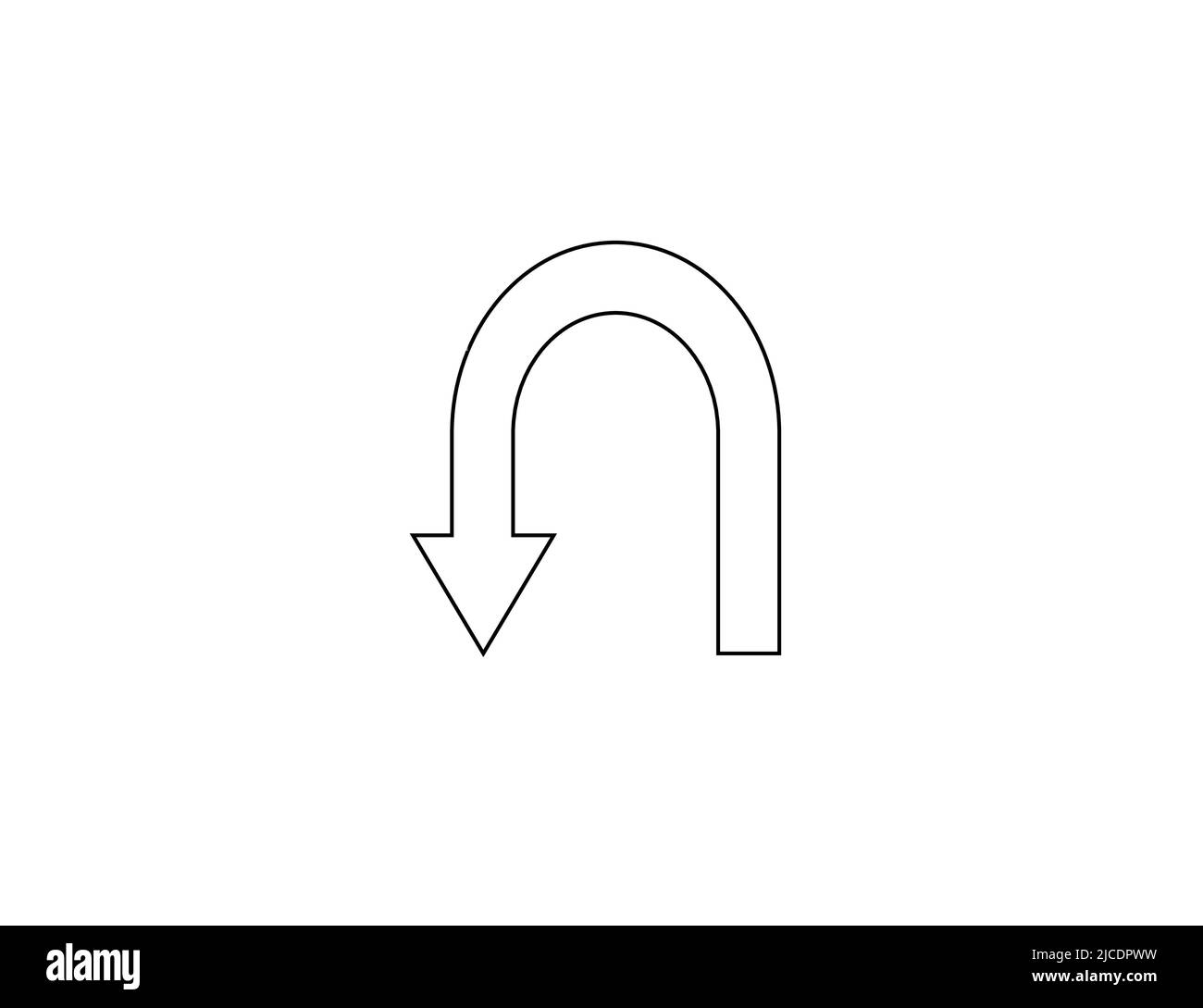 Arrow Direction U Turn Icon Vector Illustration Stock Vector Image arrow-direction-u-turn-icon-vector-illustration-stock-vector-image