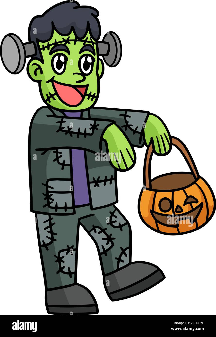 Zombie Halloween Cartoon Colored Clipart Stock Vector Image & Art - Alamy