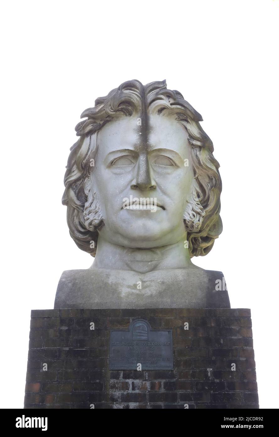 Bust of Sir Joseph Paxton MP 1803-1865, creator of The Crystal Palace ...