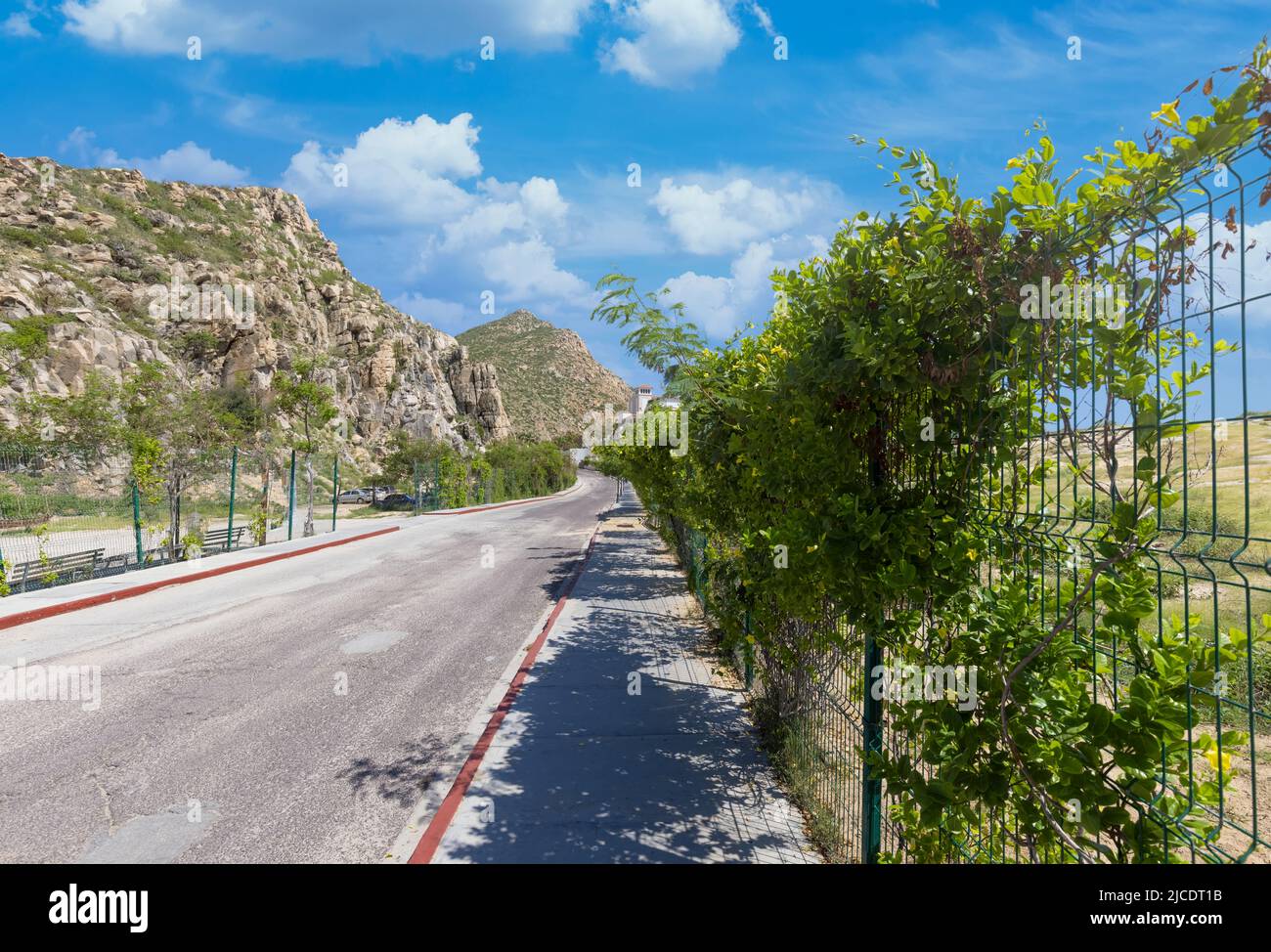 Scenic colonial streets and architecture of Cabo San Lucas in historic ...