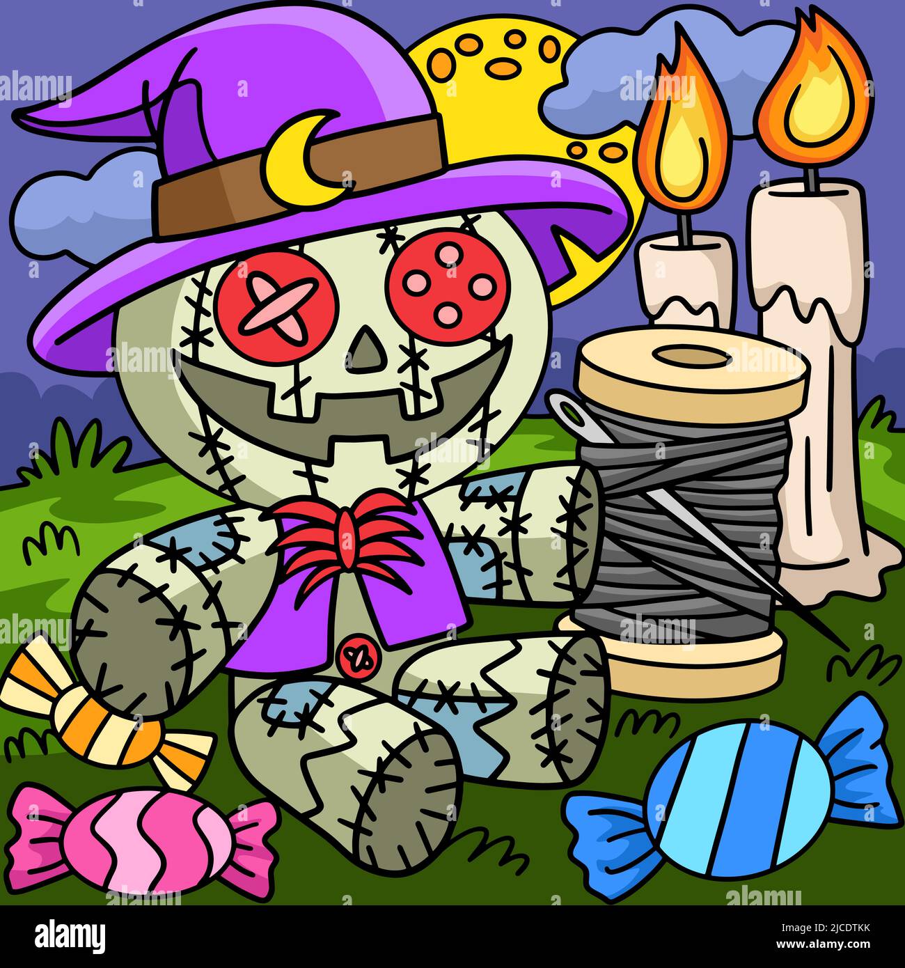 Evil Voodoo Doll Cartoon