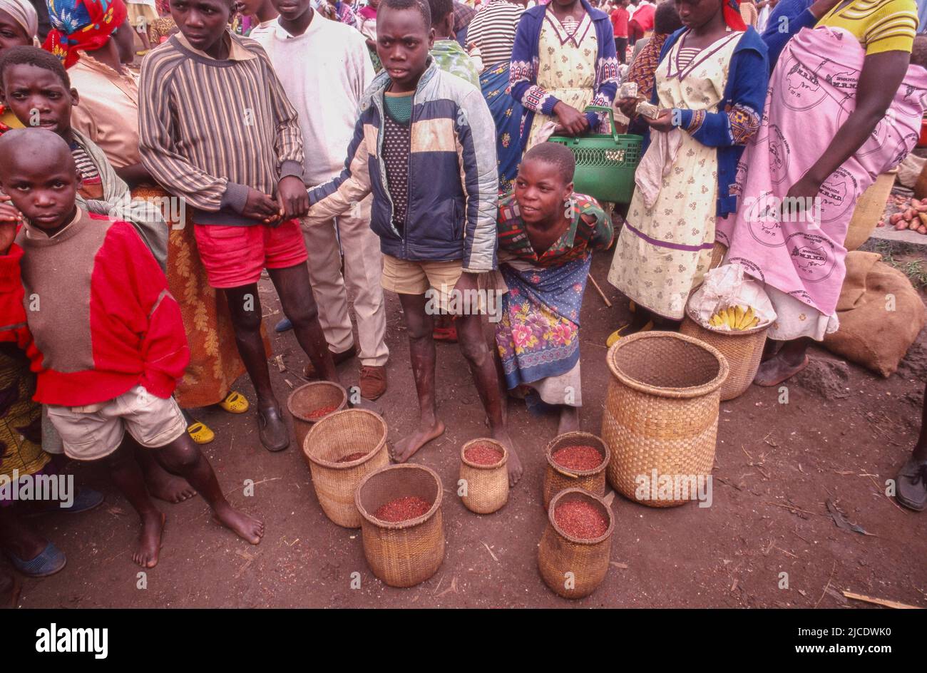 Marketplace in Ruhengeri, Rwanda Stock Photo - Alamy