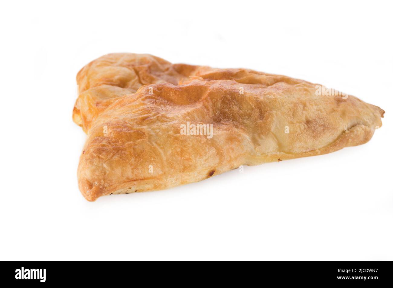 puff cakes, puff patties on a white background, triangle buns, bakery ...