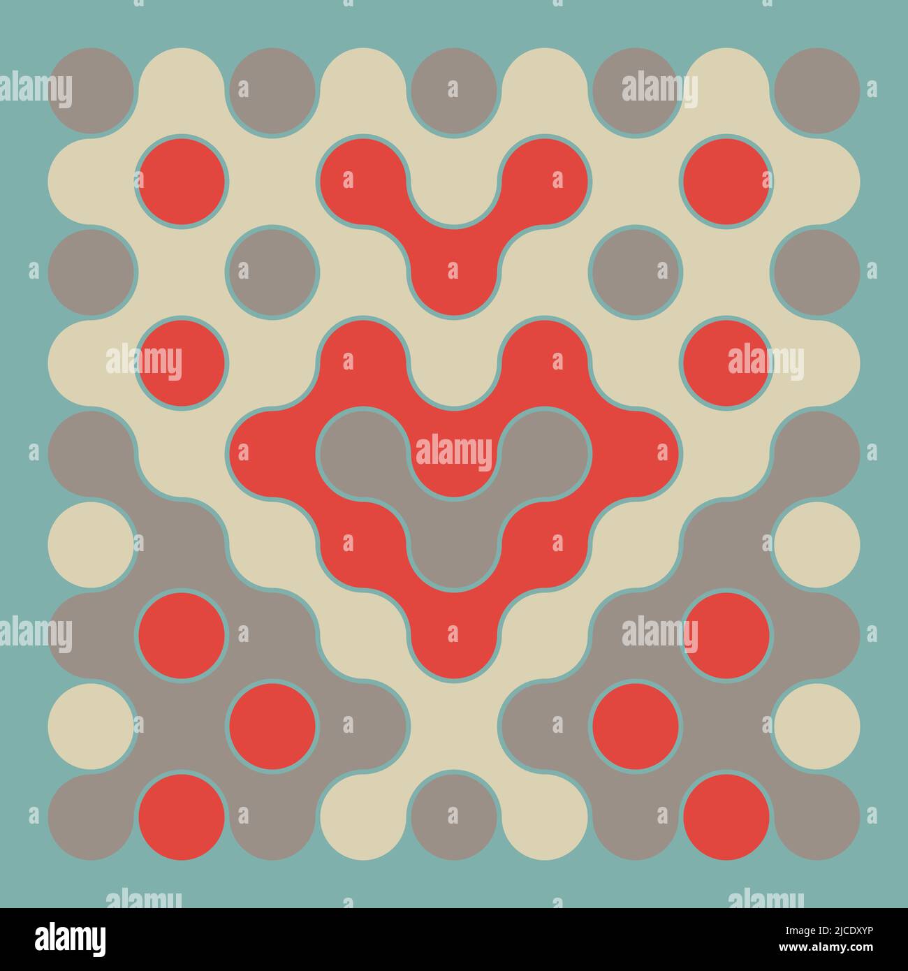 Random color rounded truchet tiling illustration Stock Vector Image ...