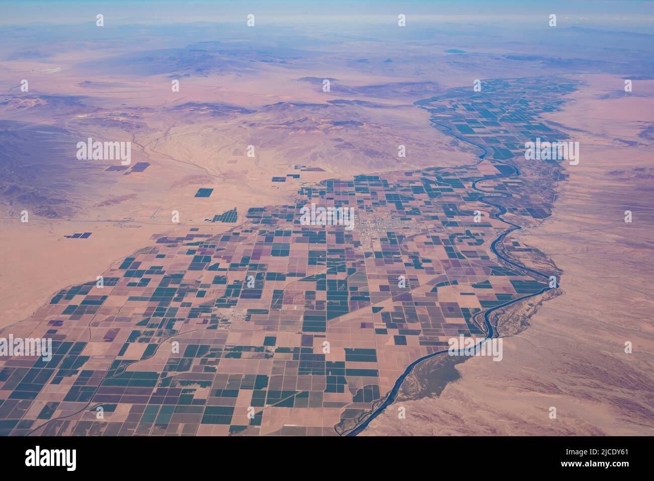 Aerial View of east Riverside County at California Stock Photo - Alamy