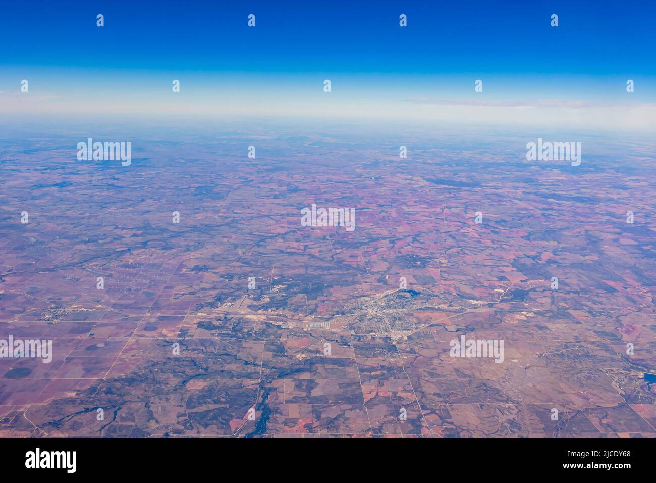 Aerial view of the Texas rural landscape at USA Stock Photo - Alamy