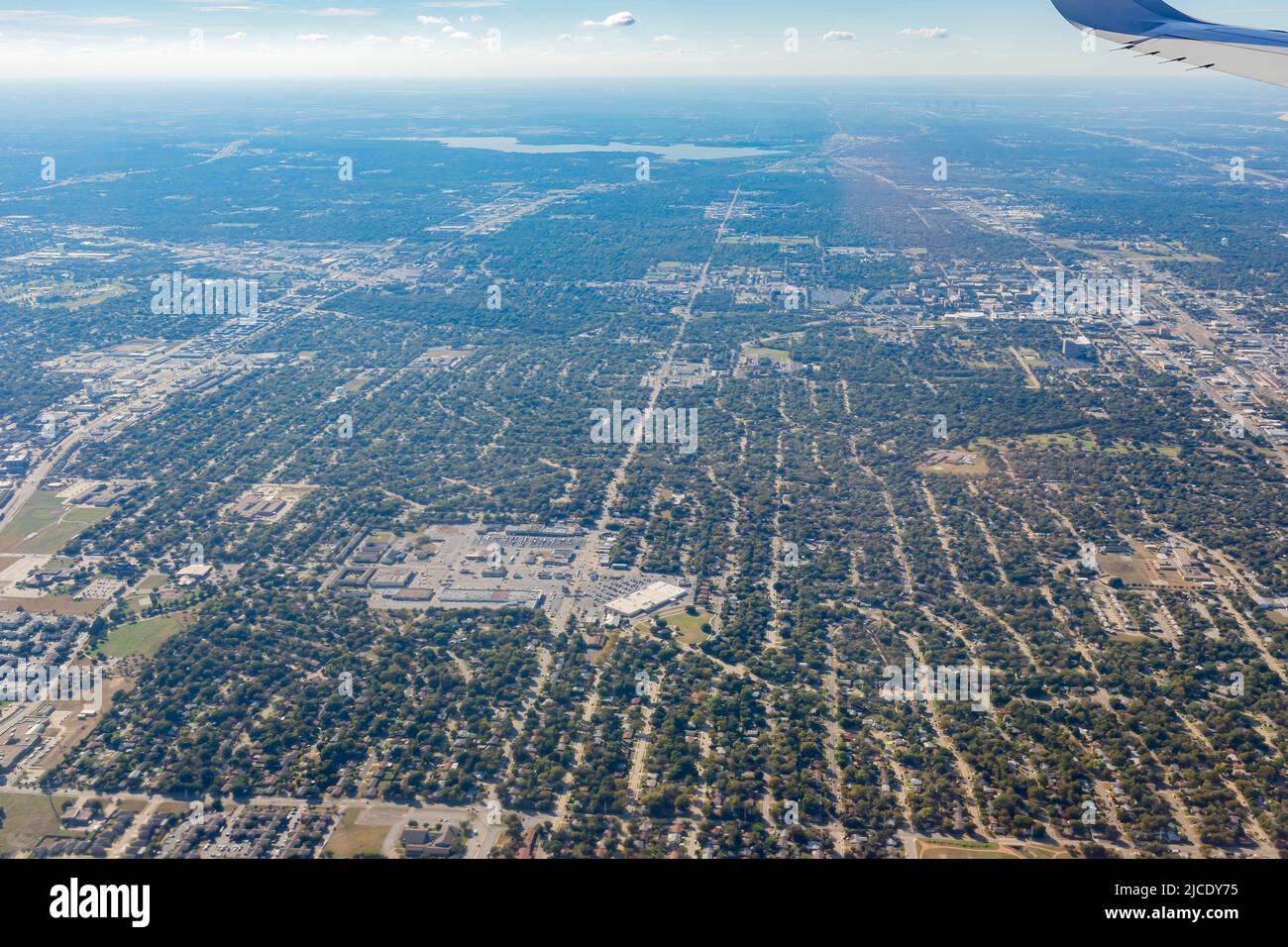 Aerial view of the Dallas cityscape at Texas Stock Photo - Alamy