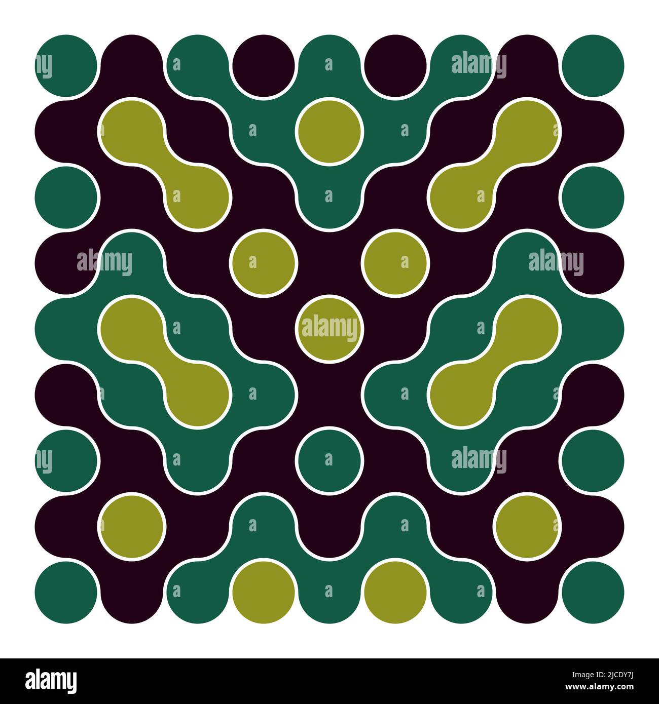 Random color rounded truchet tiling illustration Stock Vector Image ...