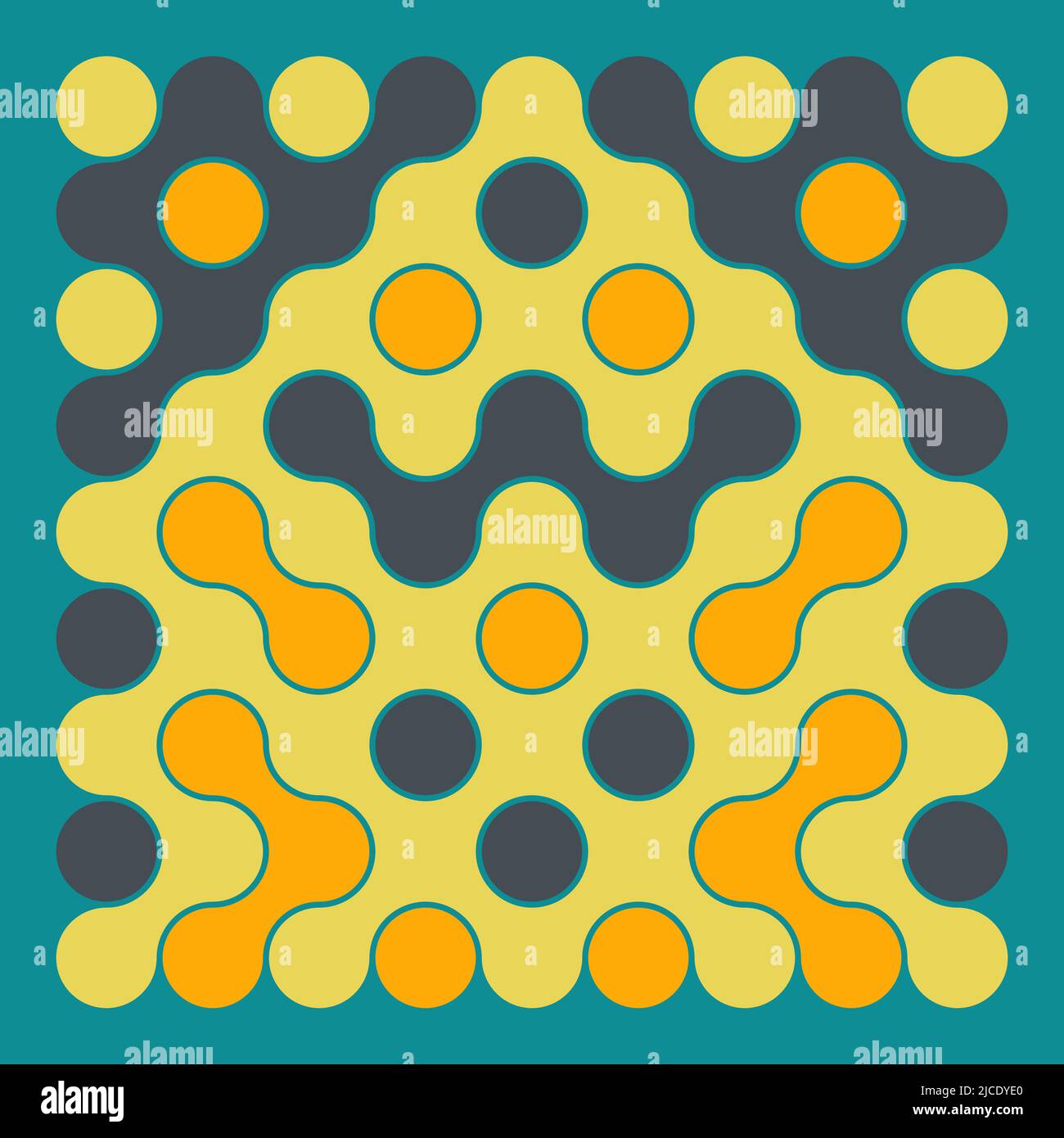 Random color rounded truchet tiling illustration Stock Vector Image ...