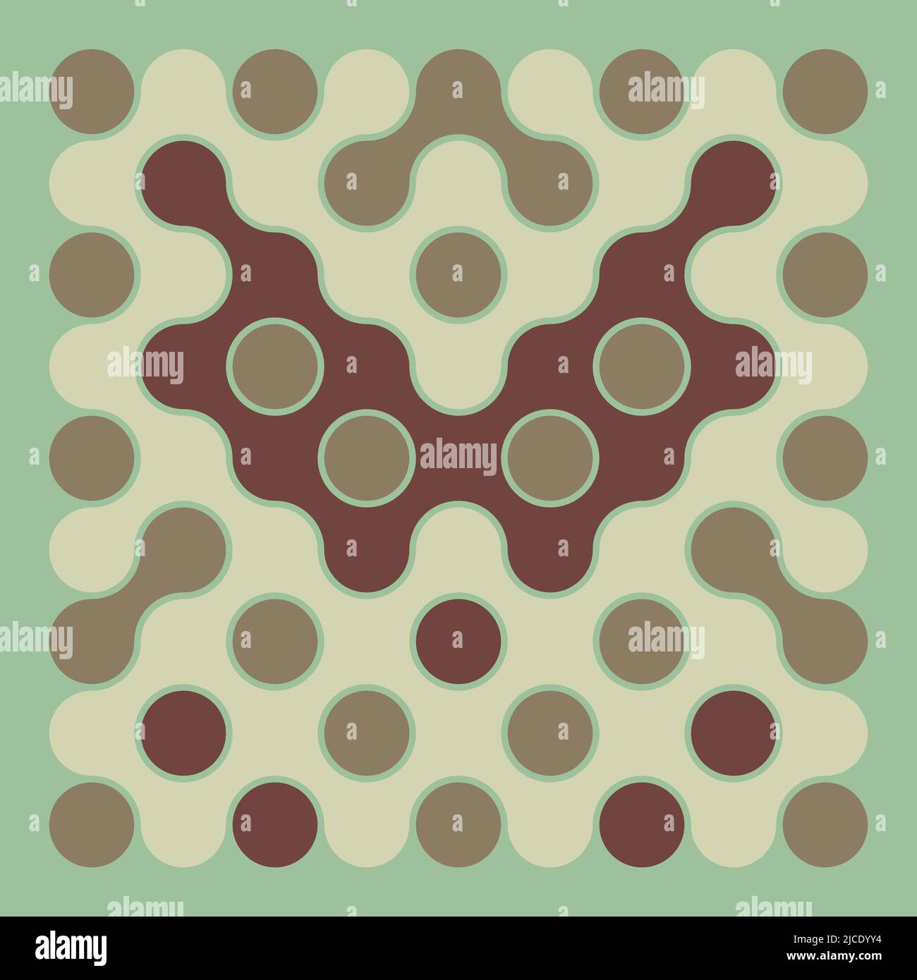 Random color rounded truchet tiling illustration Stock Vector Image ...