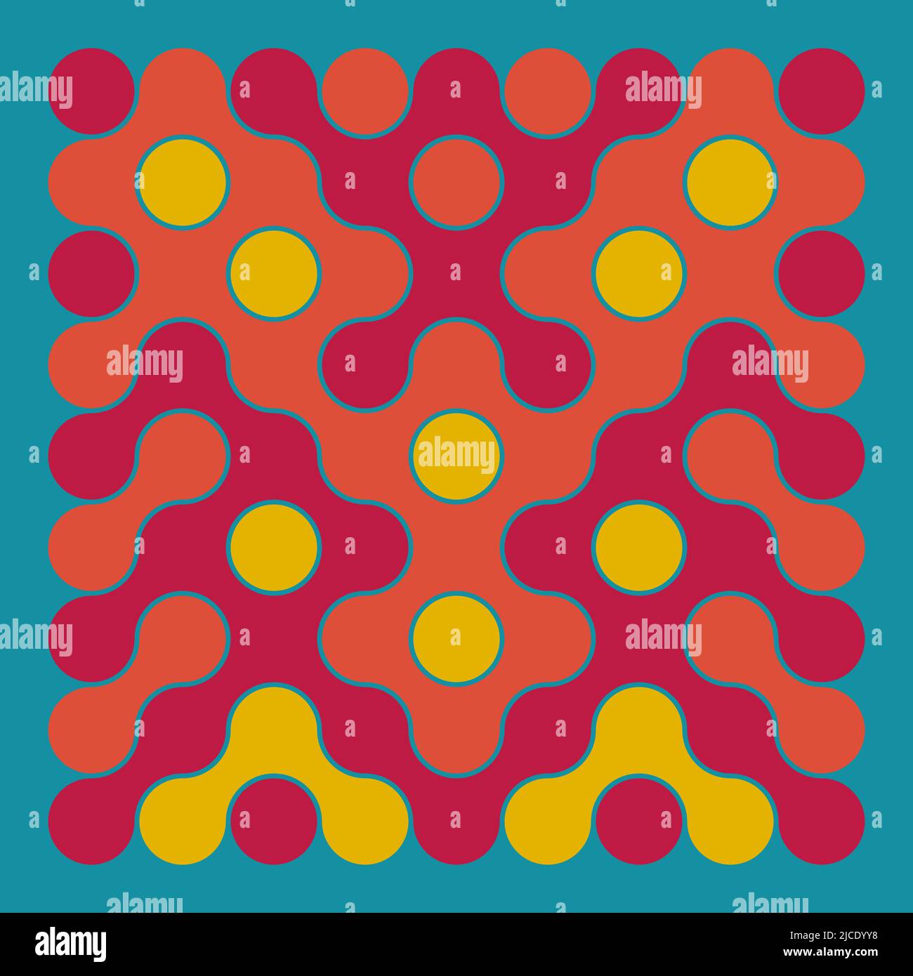 Random color rounded truchet tiling illustration Stock Vector Image ...