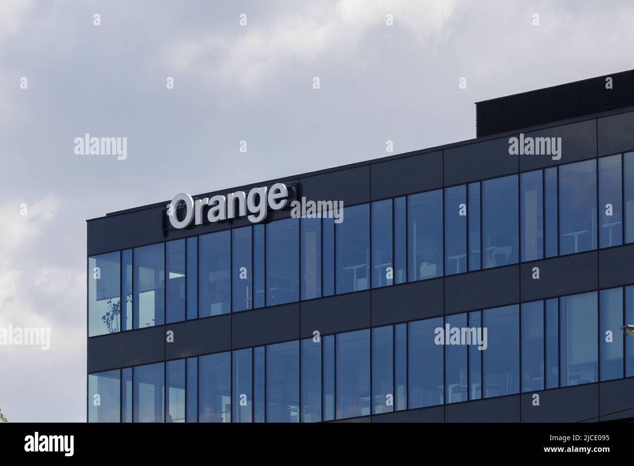 Poznan, Poland. 11 June 2022: Orange, company logo. International ...