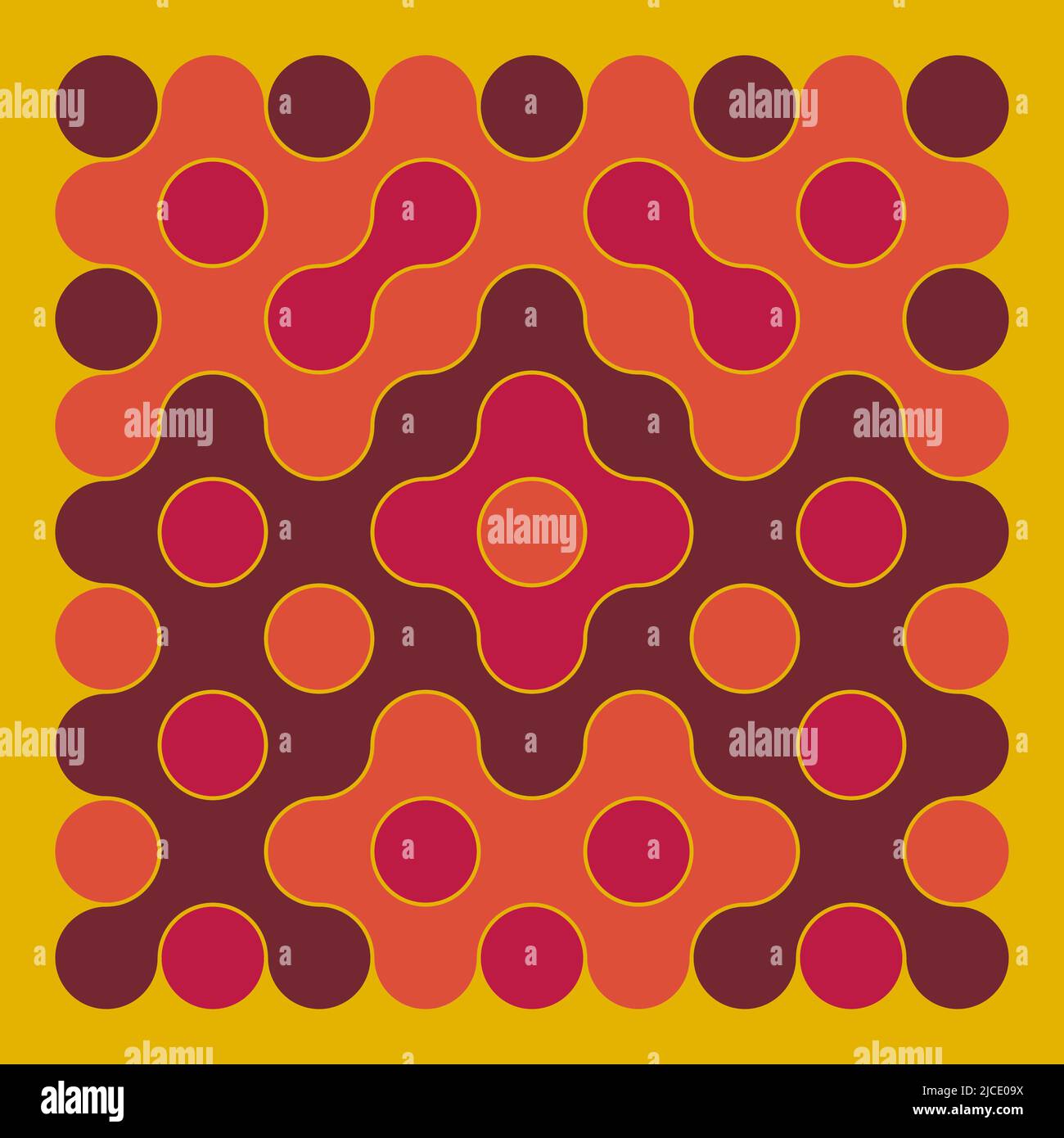 Random color rounded truchet tiling illustration Stock Vector Image ...