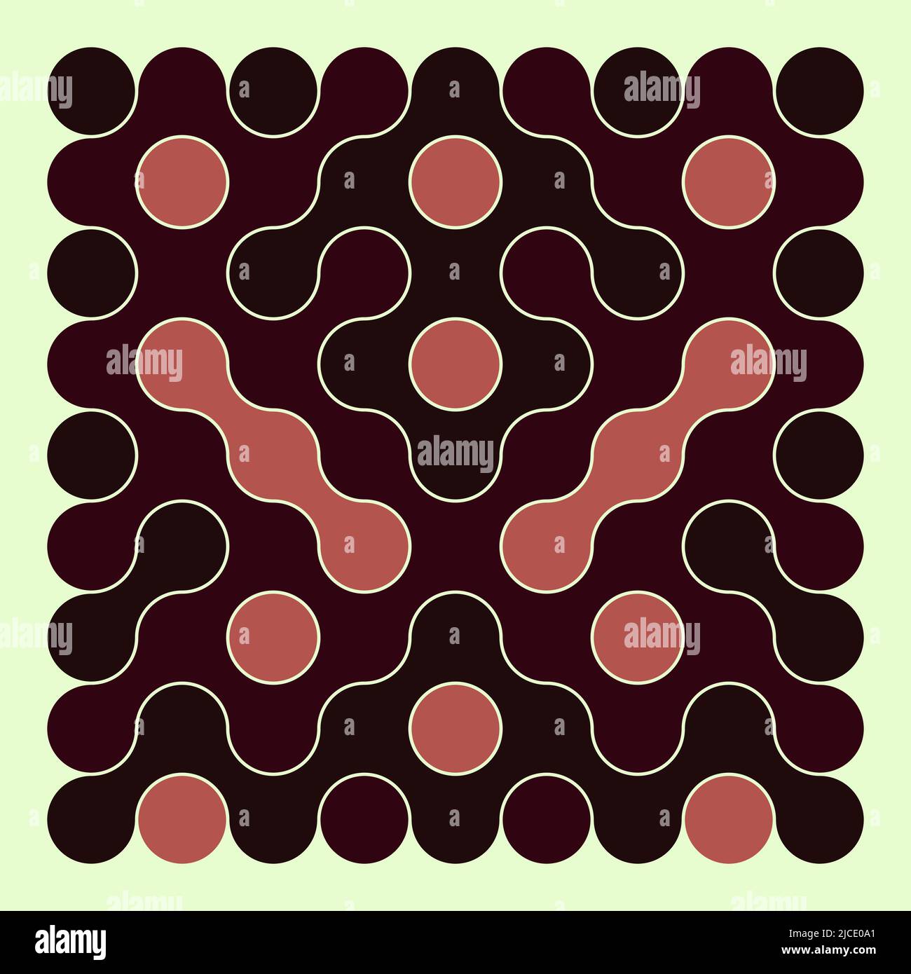 Random color rounded truchet tiling illustration Stock Vector Image ...