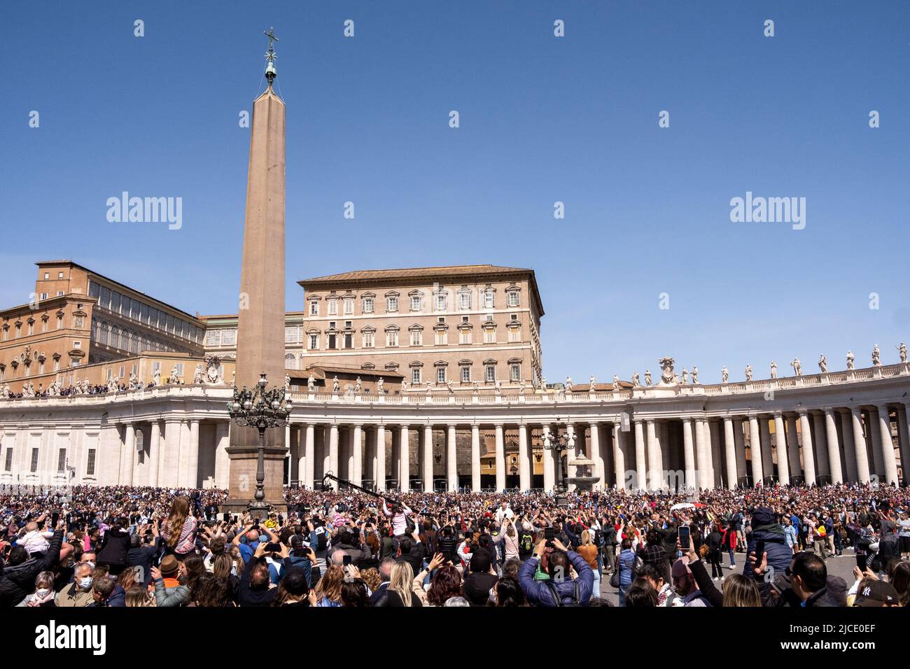 Holy ground. Large crowds at the Easter Sunday mass and Benediction at ...