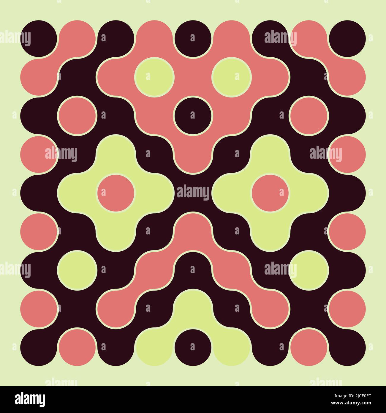 Random color rounded truchet tiling illustration Stock Vector Image ...