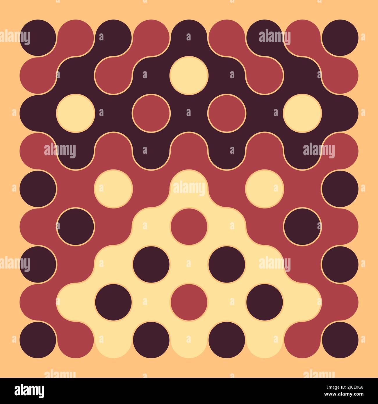 Random color rounded truchet tiling illustration Stock Vector Image ...