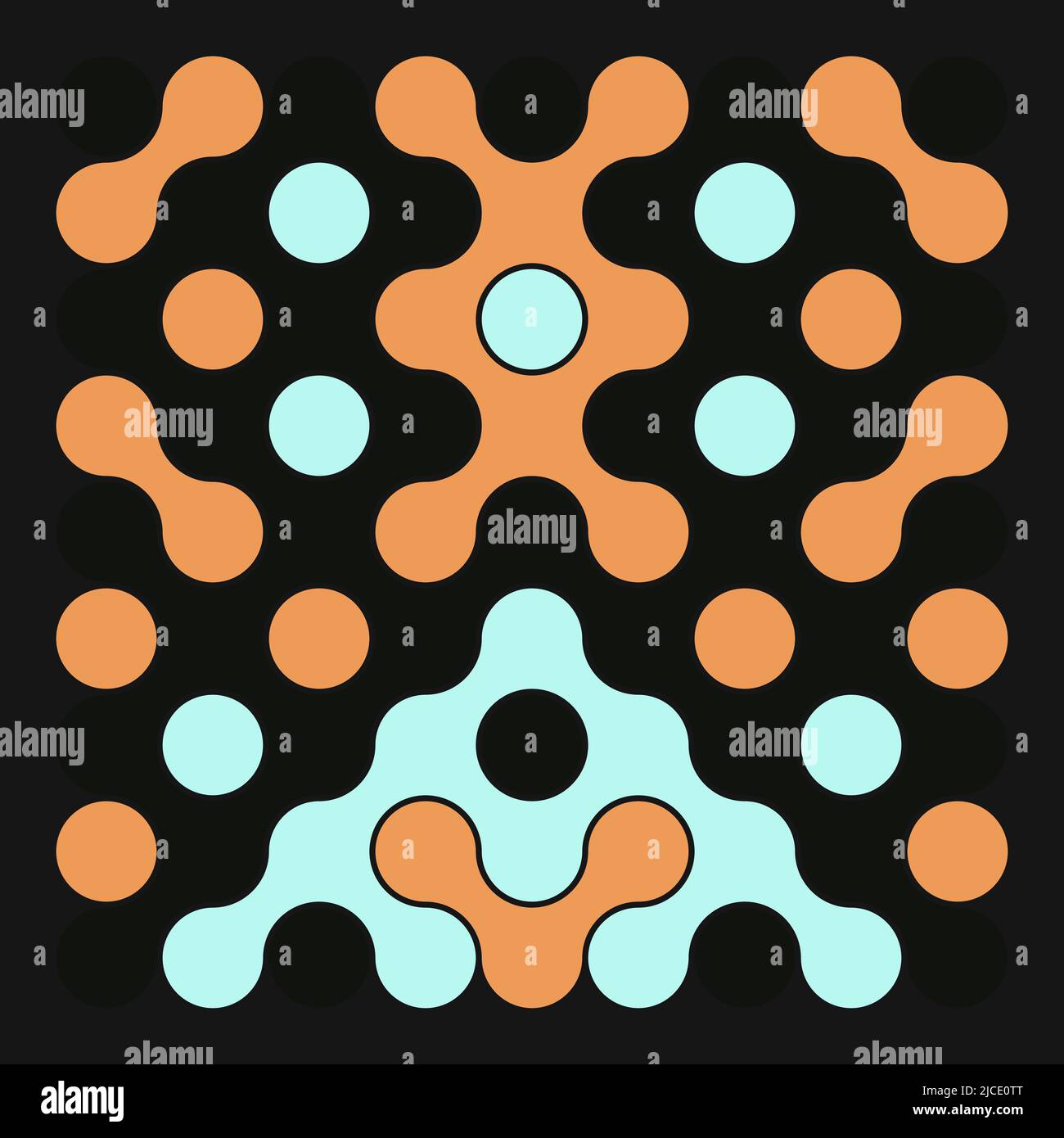 Random color rounded truchet tiling illustration Stock Vector Image ...