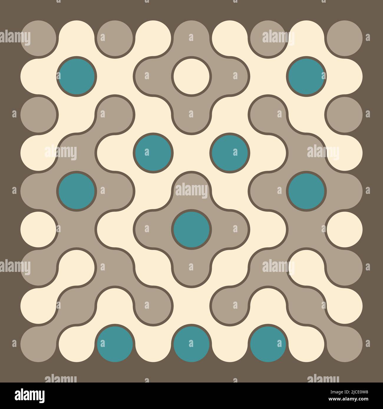 Random color rounded truchet tiling illustration Stock Vector Image ...