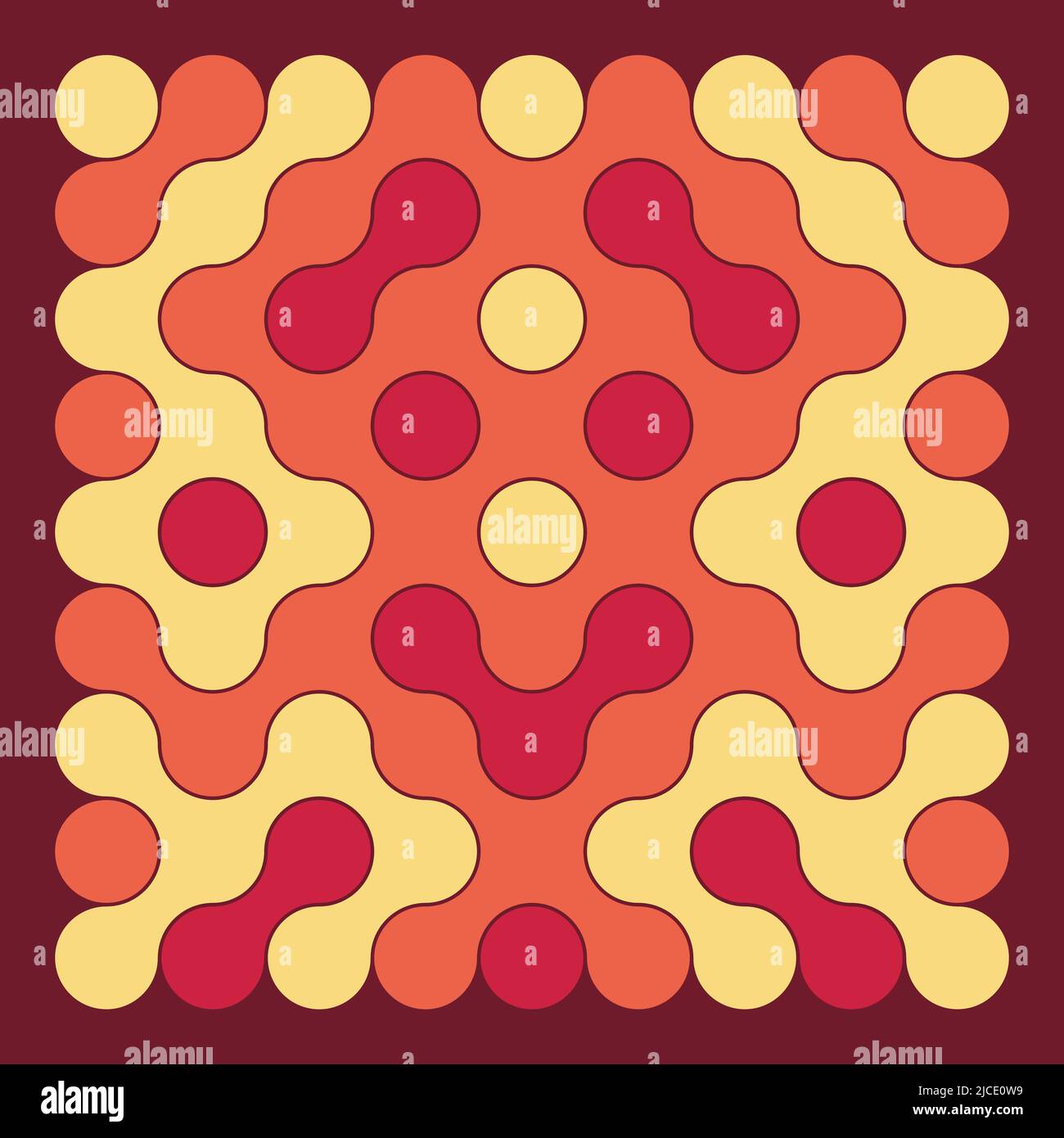 Random color rounded truchet tiling illustration Stock Vector Image ...